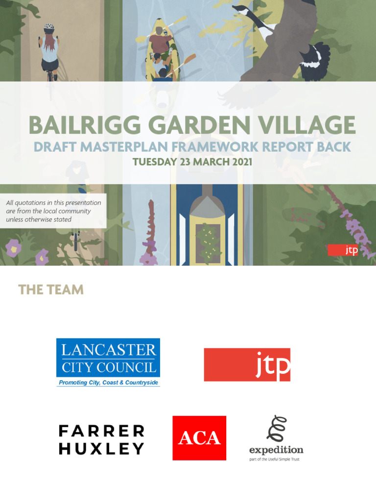 Bailrigg Garden Village Final Draft Masterplan Presentation March 2021 ...