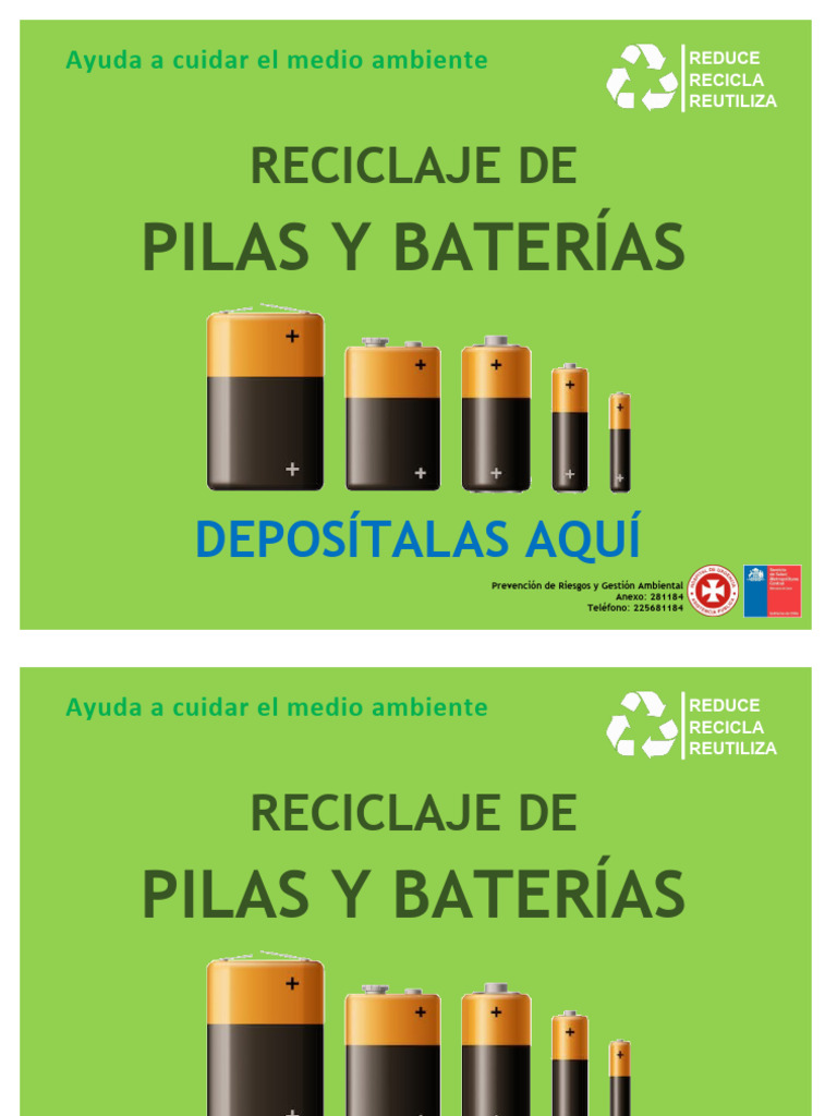 Reciclaje de Pilas y Baterías: Cuida el Medio Ambiente | PDF