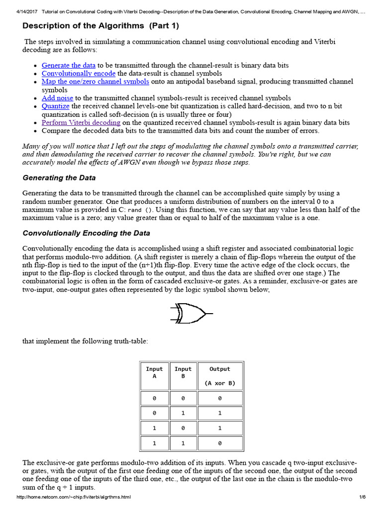 Description of The Algorithms (Part 1) | Download Free PDF | Electronics | Computer Engineering