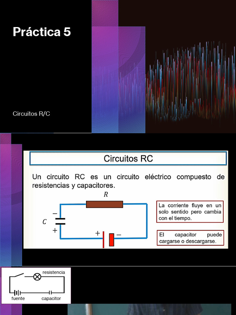 Práctica 5 Circuito RC | PDF | Red eléctrica | Condensador