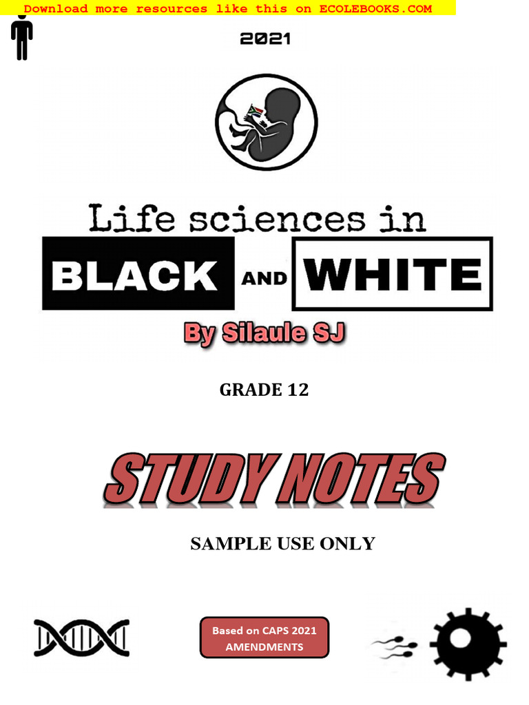Grade 12 Life Sciences Study Notes | PDF | Rna | Dna