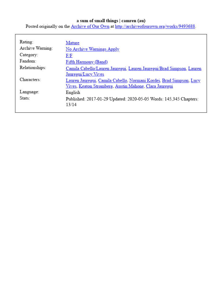 A Sum of Small Things | PDF | Hand