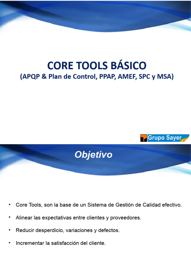 Core Tools Básico | PDF | Exactitud y precisión | Diseño