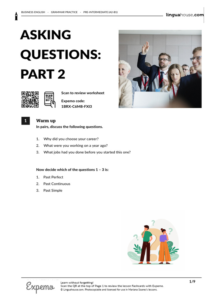 Asking Questions Part 2 British English Teacher | PDF | Linguistics