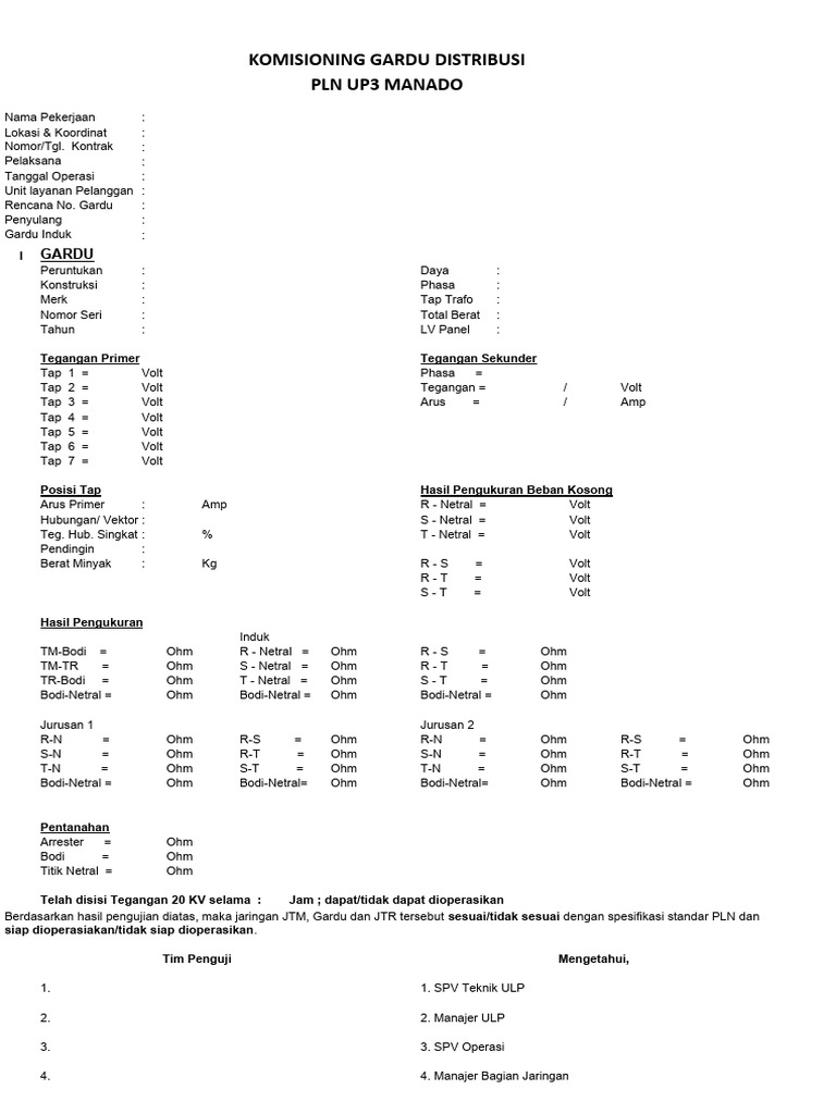 Ba Komisioning Gardis 2 | PDF