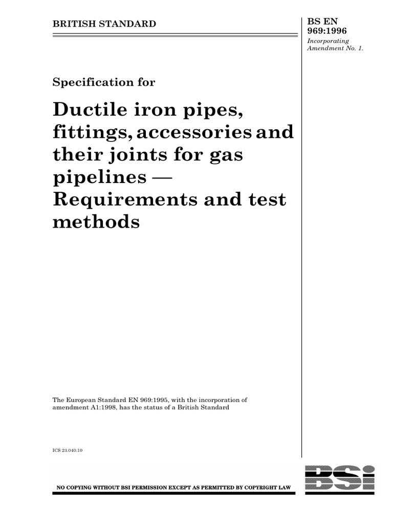 BS EN969(gas pipeline) | PDF