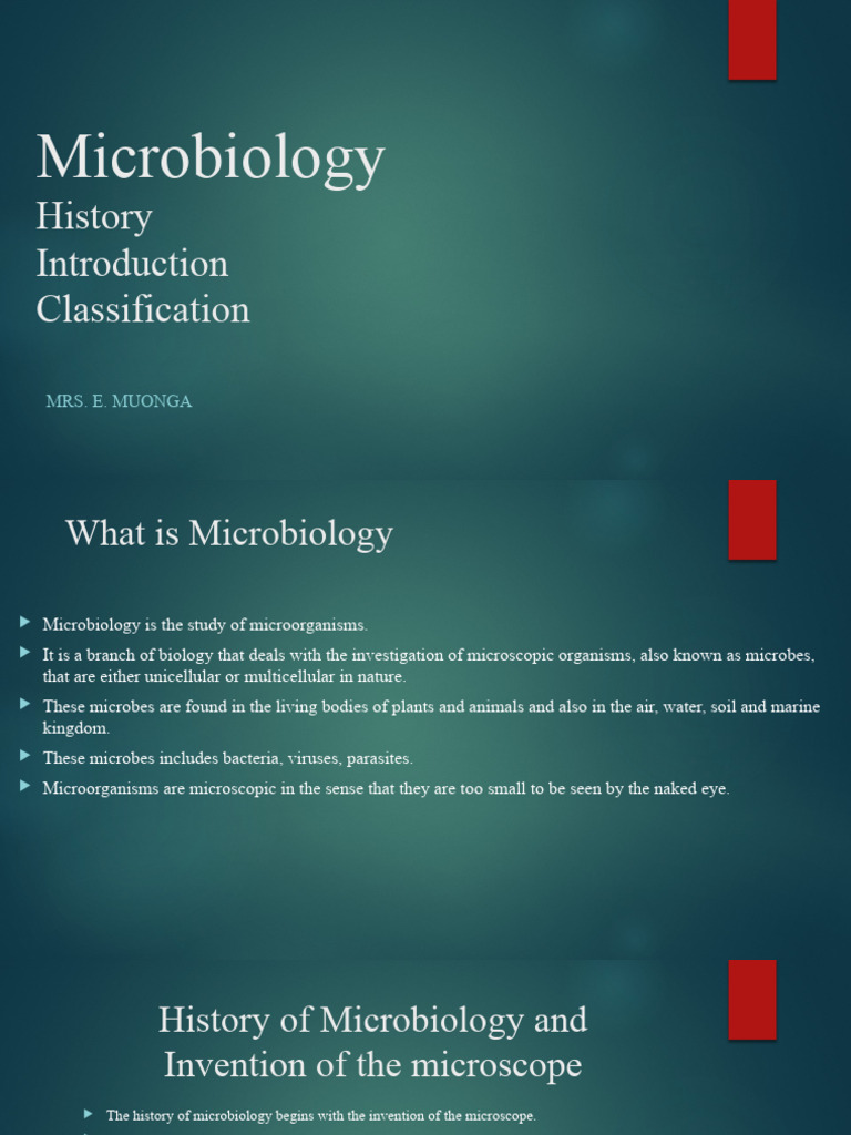 Overview of Microbiology and Its History | PDF | Bacteria | Microorganism