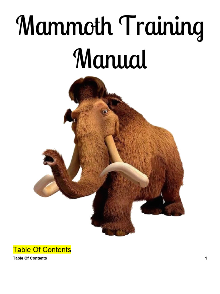 Mammoth Training Manual | PDF | Truck | Semi Trailer Truck