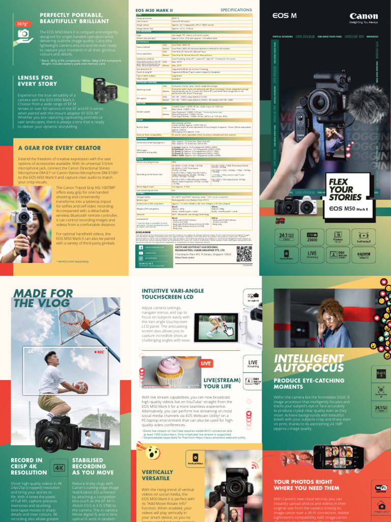 M50MarkII Brochure Optimised | Download Free PDF | Autofocus | Optical ...