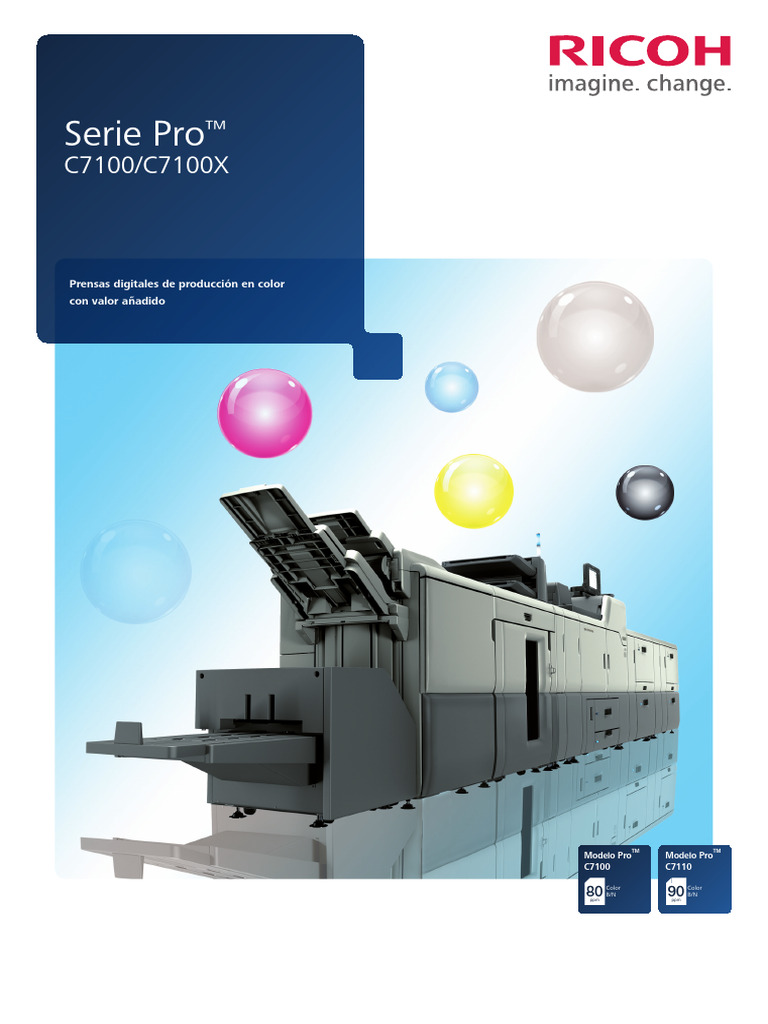 Ricoh Pro C7100 | PDF | Microprocesador | Color