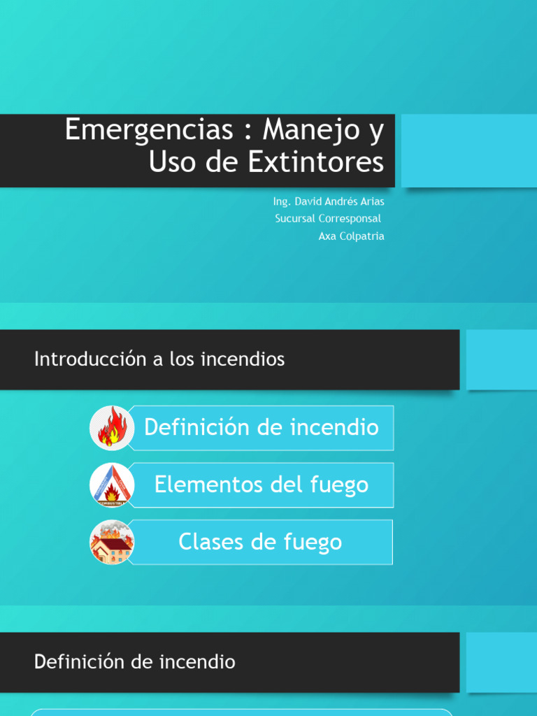 Emergencias Cap Manejo de Extintores | PDF | Incendios | Materiales