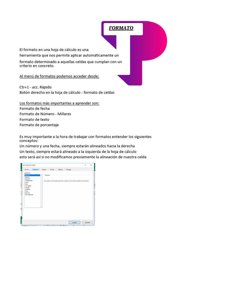 2 - Formatos | PDF | Hoja de cálculo | Programación de computadoras