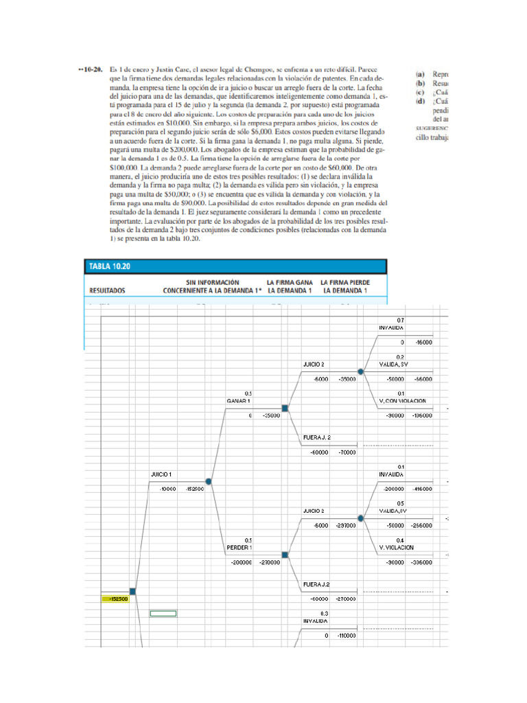 EJERCICIOS 10.20,10.23,20,10.26,10.27 Del Libro de Eppen | PDF