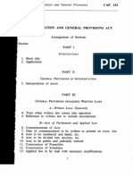 Interpretation Act, 2009 | PDF | Bill (Law) | Act Of Parliament