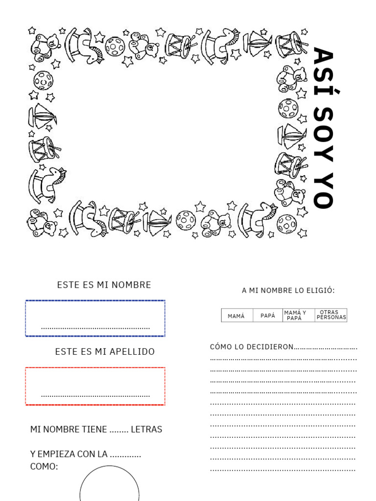 Cuadernillo Así Soy Yo | PDF | Cocina