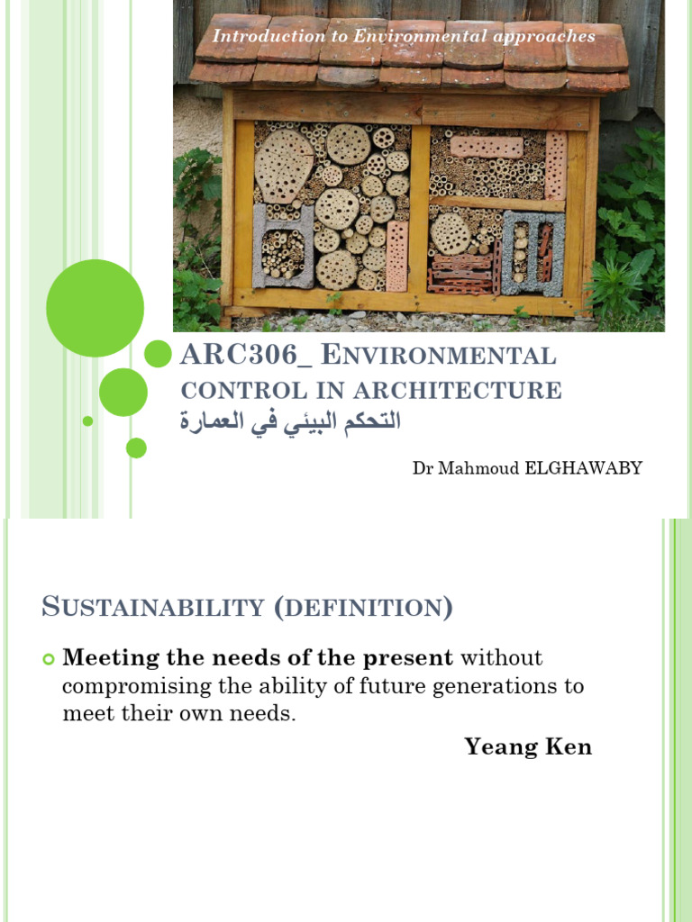 01 Lec 1 Env Control - Intro | PDF | Sustainability | Efficient Energy Use 01 Lec 1 Env Control - Intro | PDF | Sustainability | Efficient Energy Use