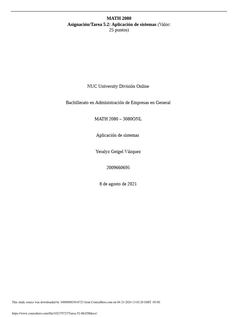 Tarea_5.2_MATH.docxpdf | PDF | Ciencia computacional | Matemáticas De La Computación