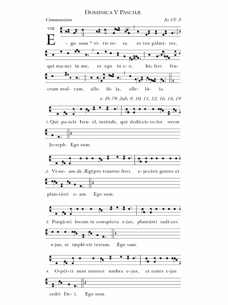 Communio - Ego Sum Vitis | PDF