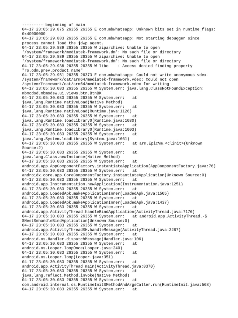 Logcat | Download Free PDF | Java (Programming Language) | Computer Engineering
