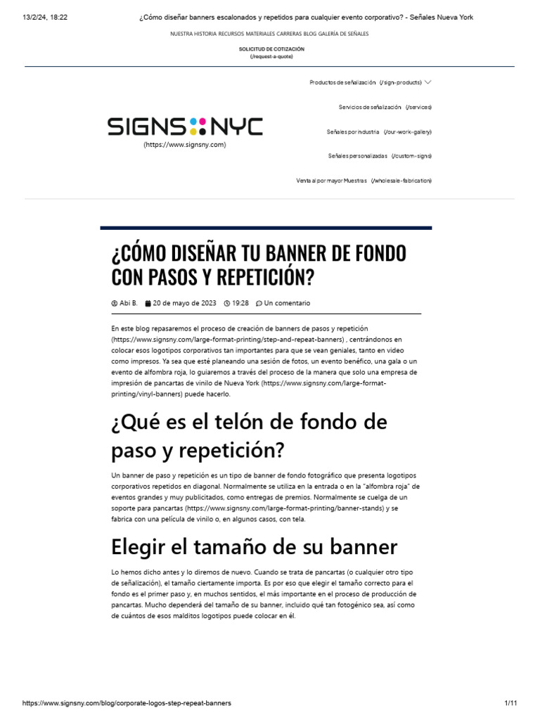 ¿Cómo Diseñar Banners Escalonados y Repetidos para Cualquier Evento ...