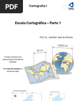 Escala Cartográfica: Tipos e Cálculos | PDF | Mapa | Cartografia
