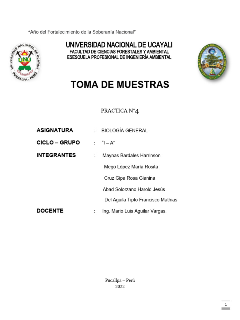 INFORME | PDF | Agua | Laboratorios