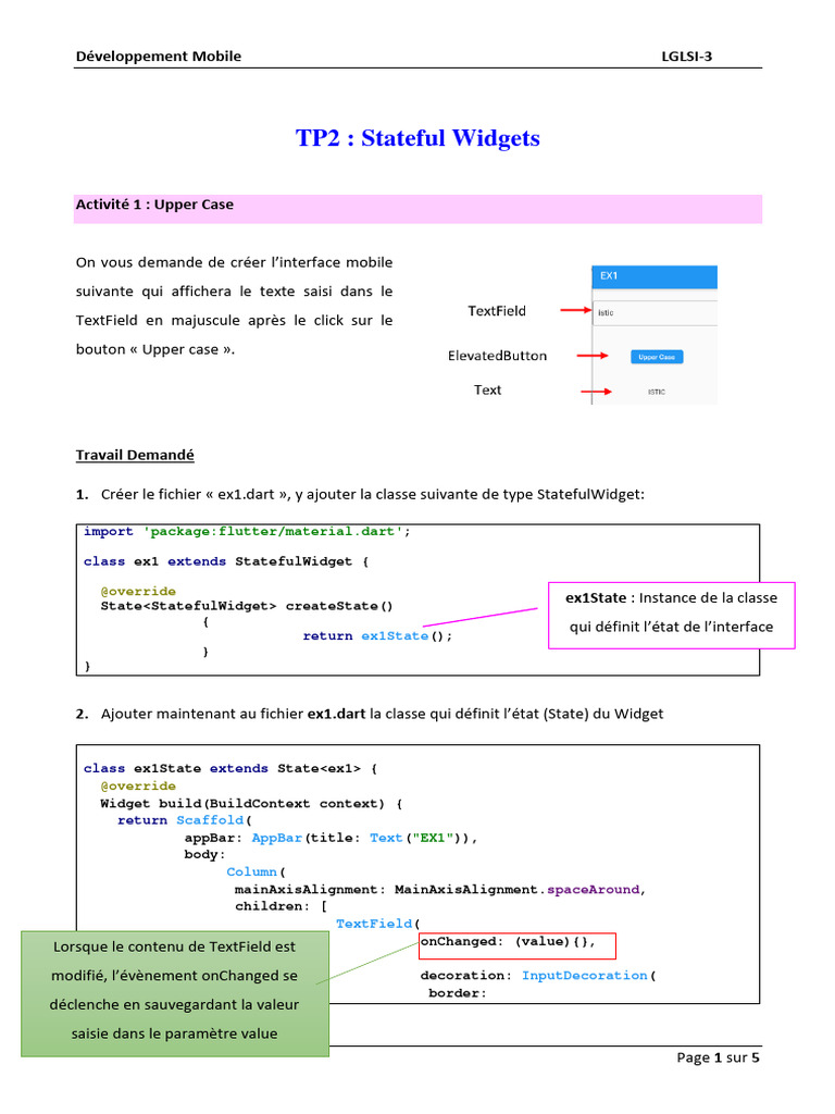 TP2 Flutter | PDF | Computer Programming