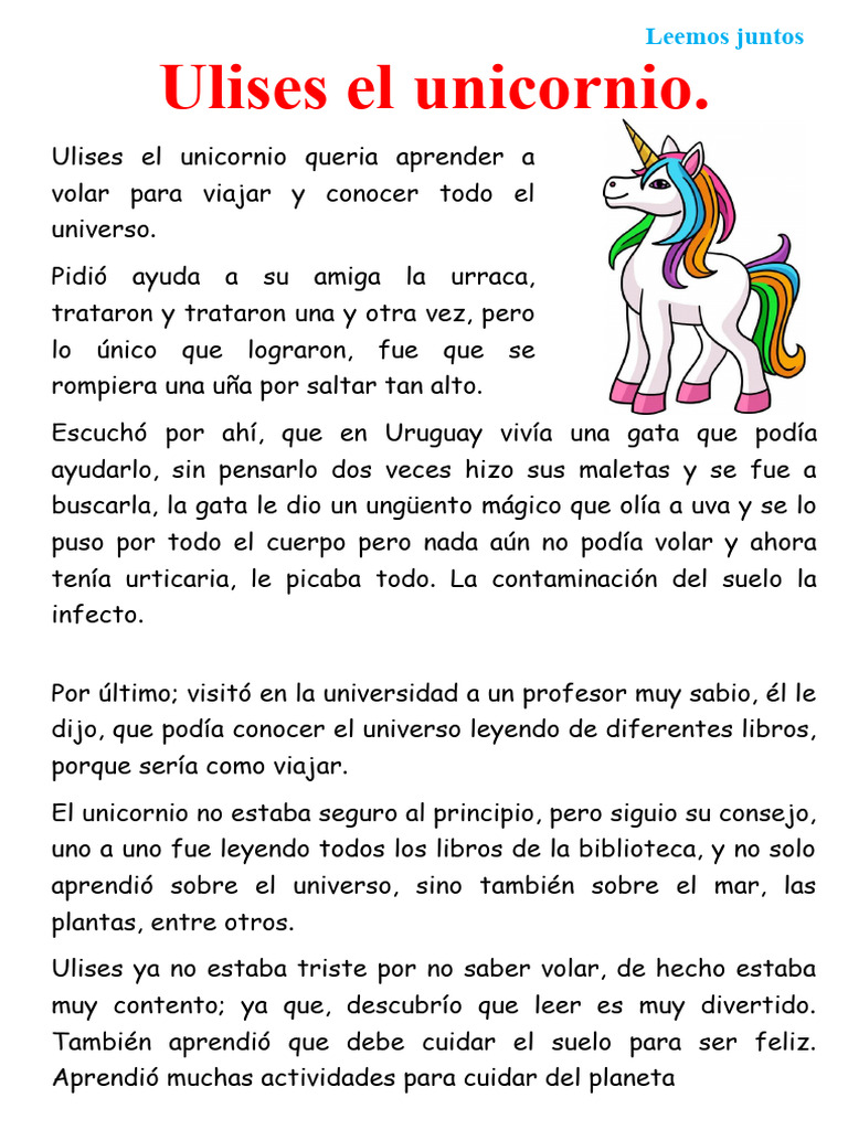 ULises El Unicornio | PDF | Unicornio