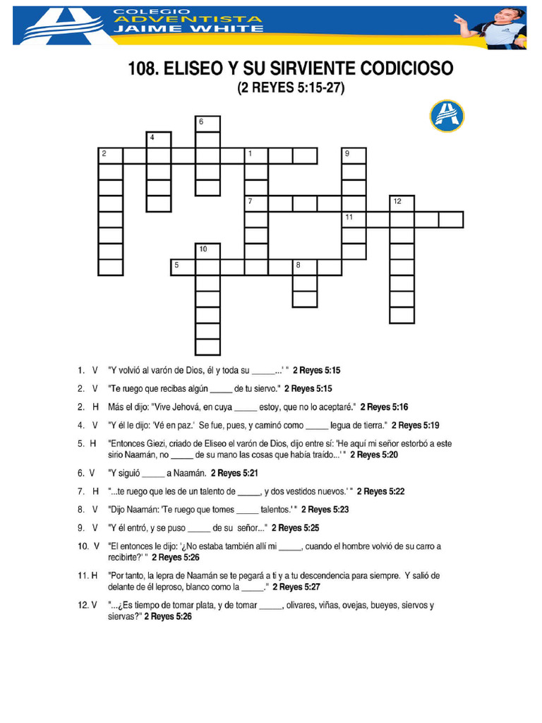 Ficha Eliseo y Giezi | PDF