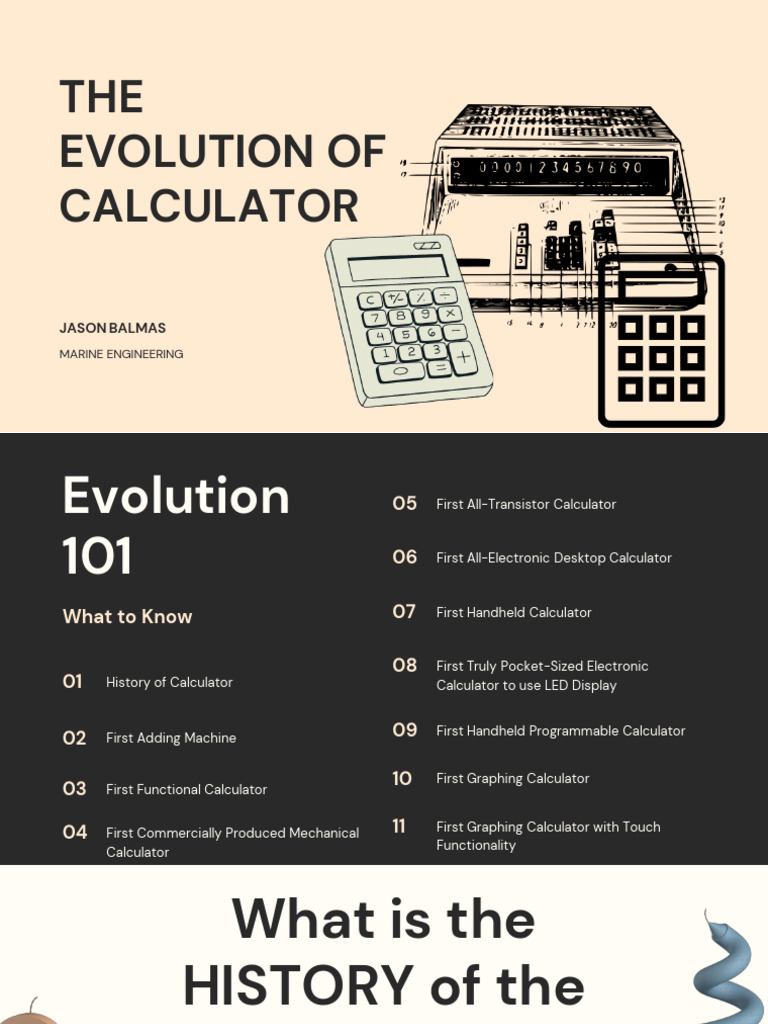 Evolution of Calculator | PDF | Calculator | Computer Science
