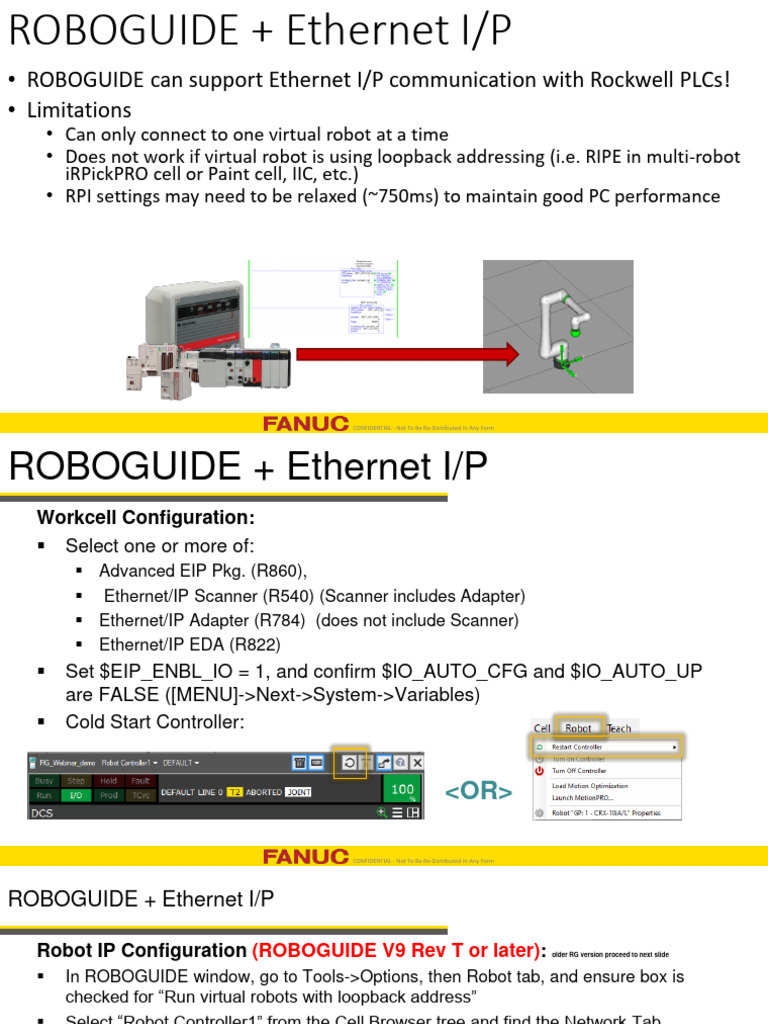 Rockwell in Roboguide v3 | PDF | Programmable Logic Controller | Transmission Control Protocol