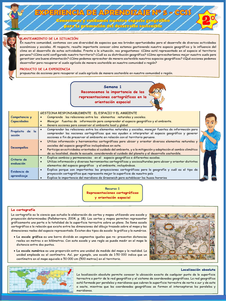 2° CCSS - EdA 5 | PDF | Mapa | Cartografía