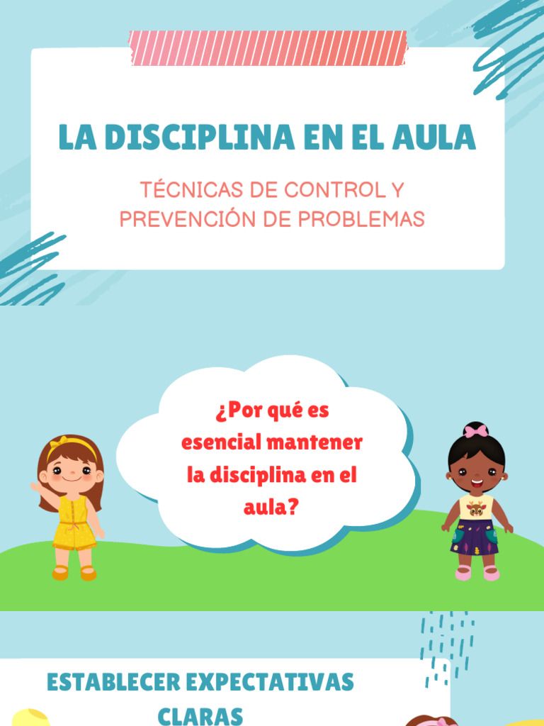 La Disciplina en El Aula - Semana 7 | PDF | Salón de clases ...