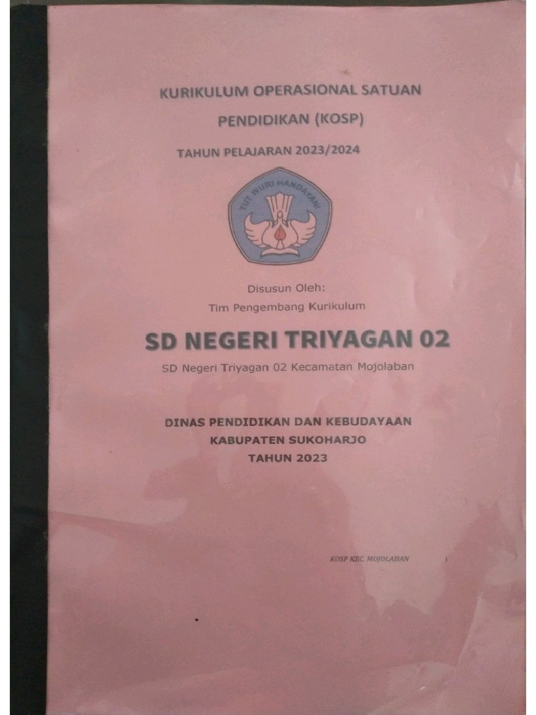 Kosp 2023 2024 SDN Triyagan 02 | PDF