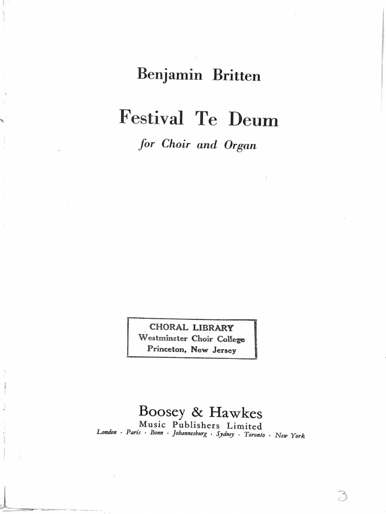 Festival Te Deum | PDF