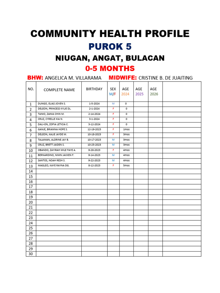 Community Health Profile | PDF