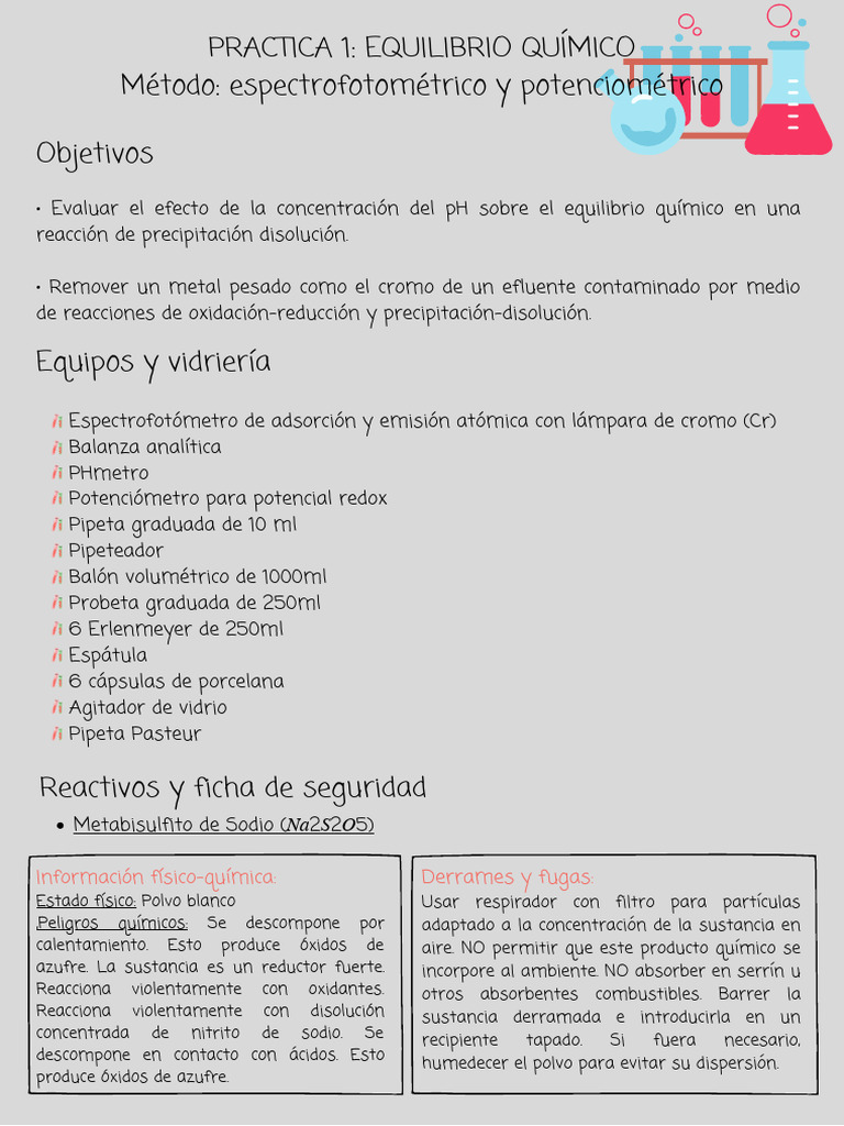 Bitácora Laboratorio 1 | Descargar gratis PDF | Cromo | Agua