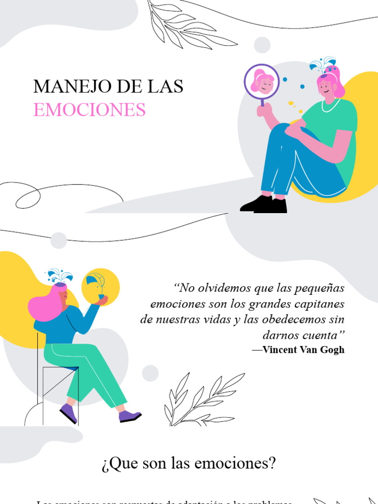 Manejo de Las Emociones, Taller | PDF | Las emociones | Pensamiento