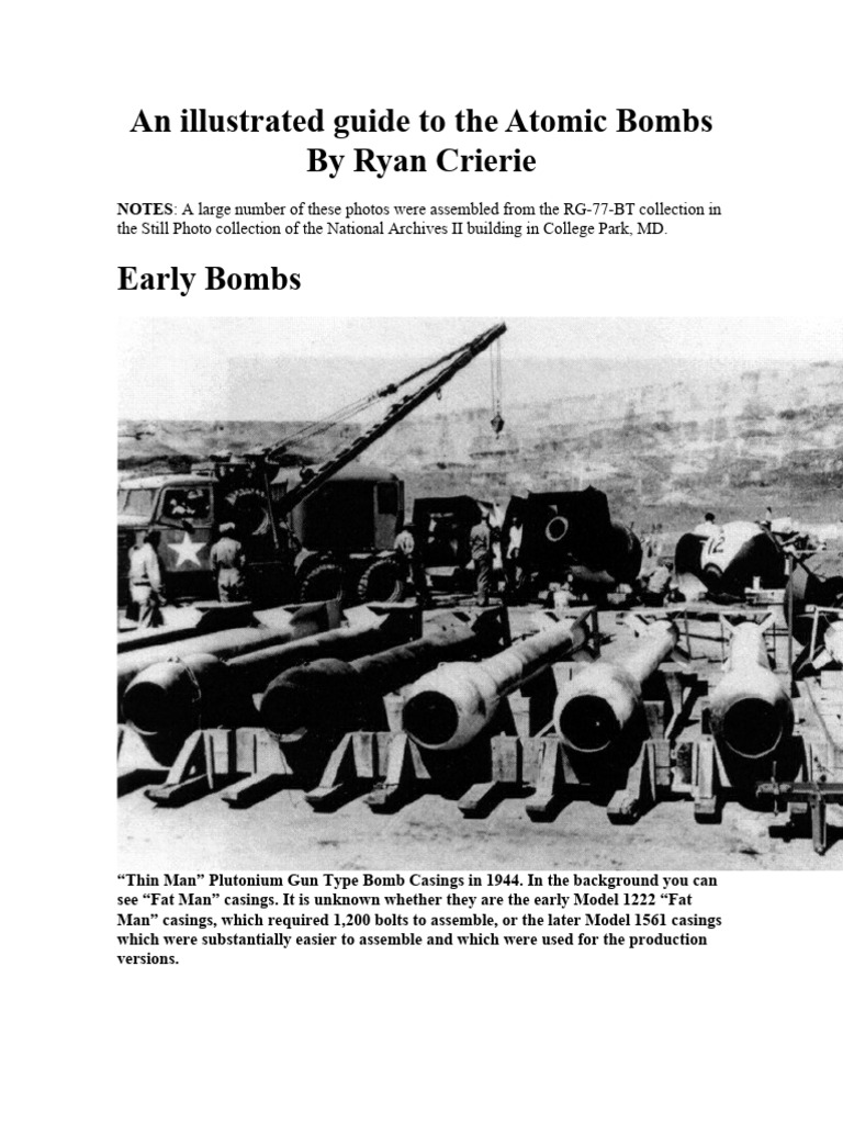 An Illustrated Guide To The Atomic Bombs | PDF | Nuclear Technology | Nuclear Explosives