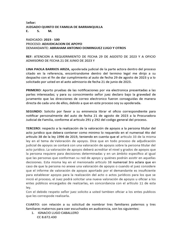 Oficio Notificaciones | PDF | Justicia | Crimen y violencia