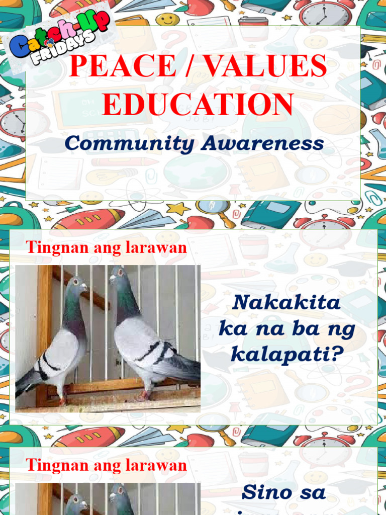 Week2 - Peace-Values Education | PDF
