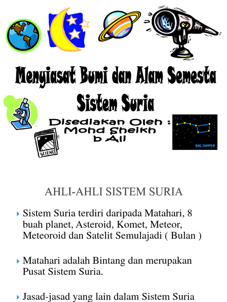 2021 - Nota - Sistem Suria | PDF