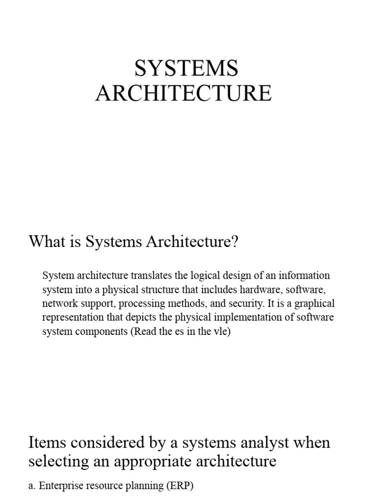 Systems Architecture Documentation And Testing Pdf Programming Computer Program