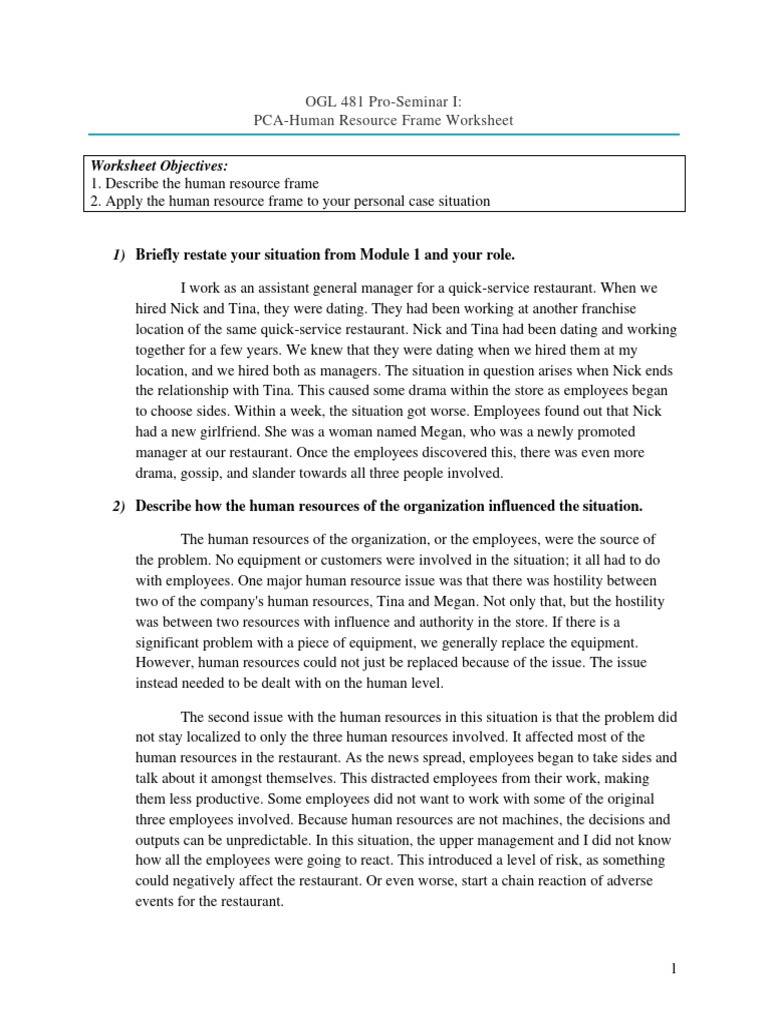 3 HR Frame Worksheet | PDF | Human Resource Management | Human Resources