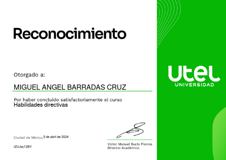 Certificado Habilidades Directivas | PDF | Informática | Tecnología