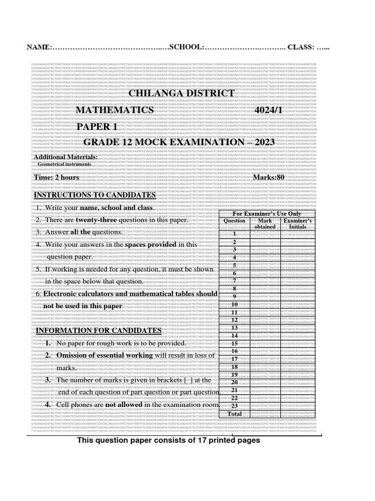 Maths P1 | PDF | Longitude | Triangle