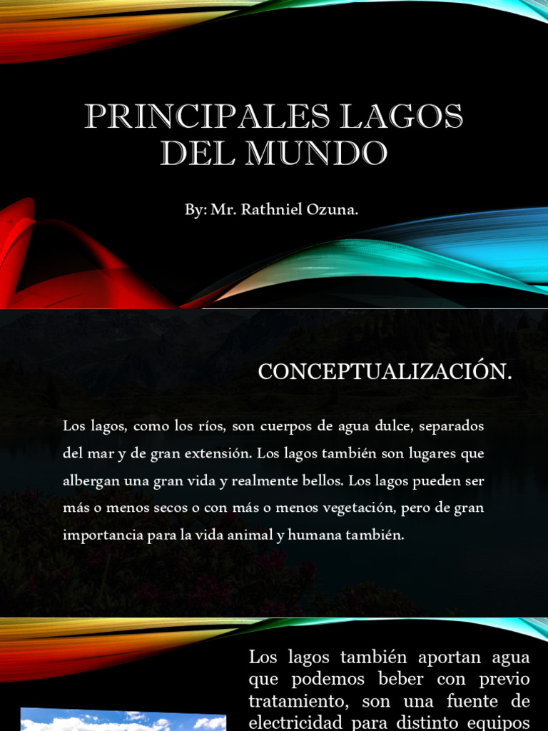 Principales Lagos del Mundo y su Importancia | PDF | Viajes y turismo ...