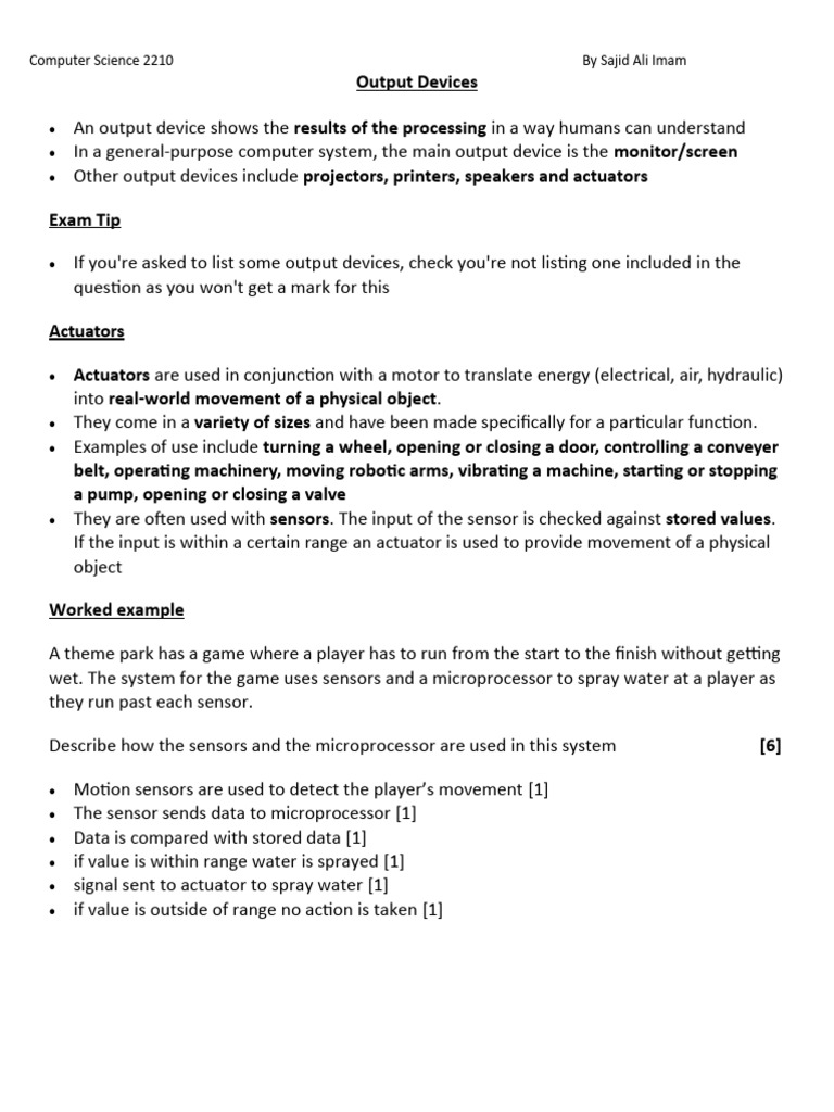 Output Devices | PDF | Printer (Computing) | Computer Monitor