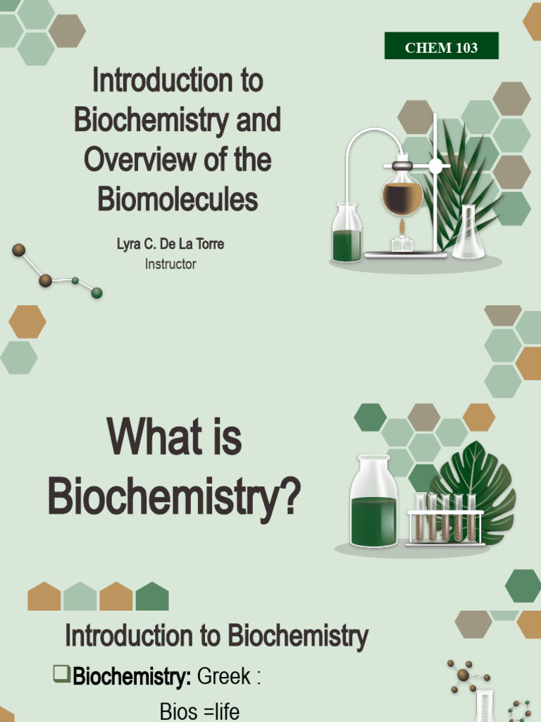 Intro To Biochem | PDF | Biochemistry | Chemistry