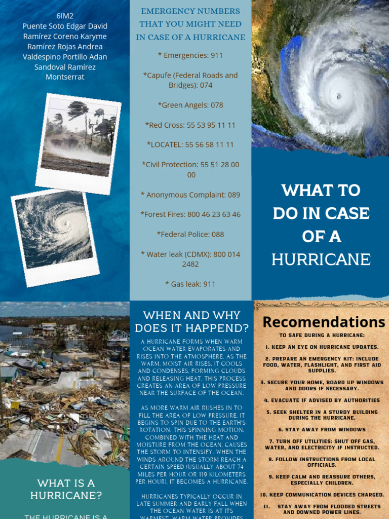 Natural Disasters Brochure | PDF | Tropical Cyclones | Water